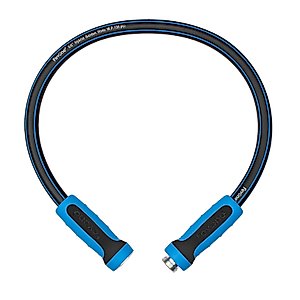 Fevone 3 ft Garden Hose, 2-Year Warranty Offered by Manufacturer, Hose Reel Leader Hose, Hybrid Polymer, Kink Resistance, 3/4" GHT Aluminum Fittings, 5/8" ID, 600 PSI, Drinking Water Safe (GH8)