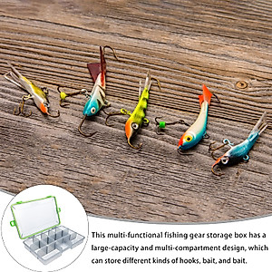 BESPORTBLE 1Pc Box Fishing Gear Storage Box Fishing Trays Tackle Organizer Tackle Bag jewelery organzer Lures Bag Earring Holder Fishing Storage Organizer Portable Plastic Bead Earrings