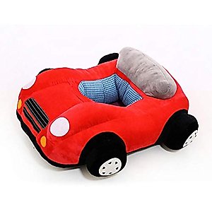 Freshwater Baby Support Sofa, Car Seat Support Seat Kids Infant Sitting Chair Safe Baby Sofa Chair Comfortable Baby Sit Up Chair Back Head Protect Seat Learn to Sit Chair, red