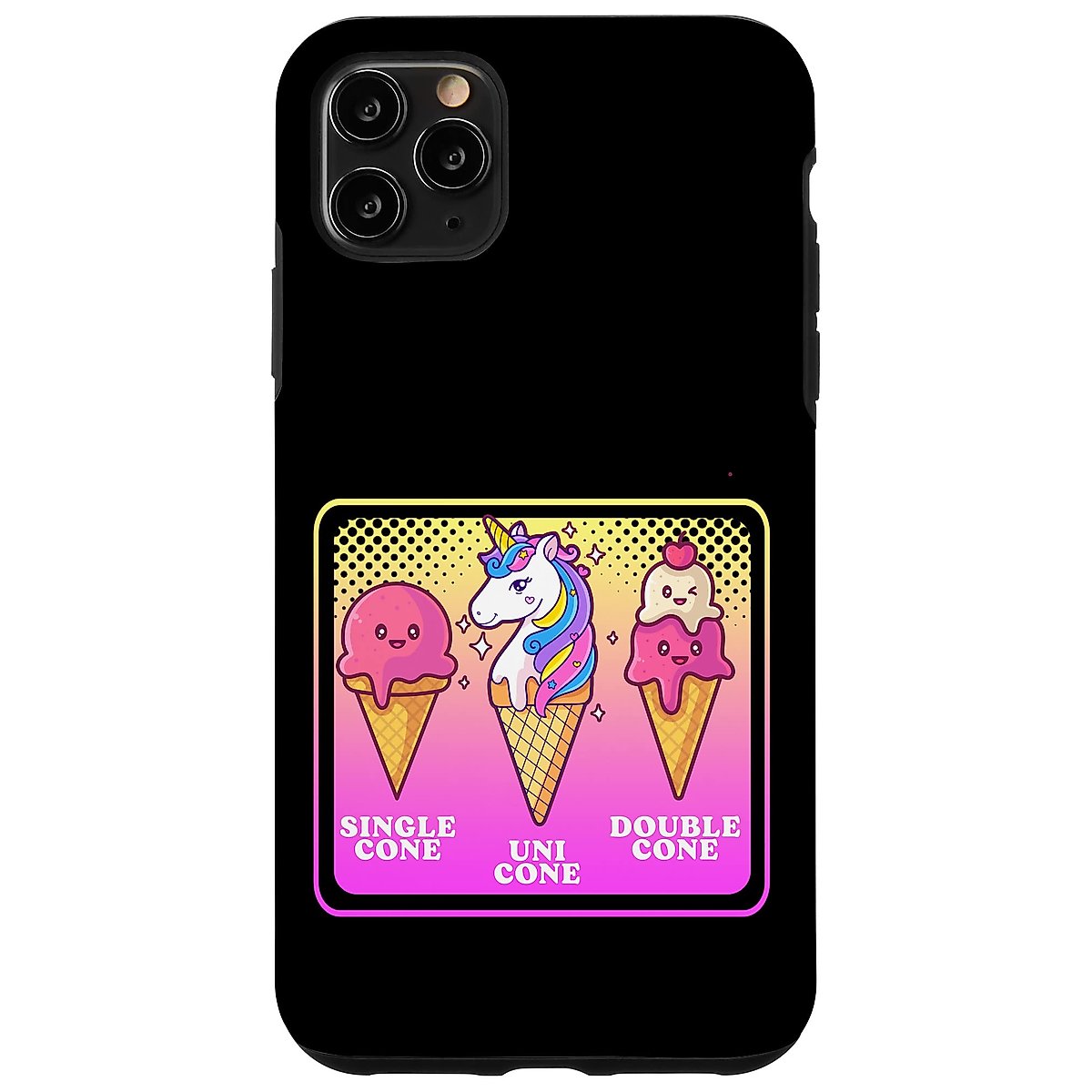 iPhone 11 Pro Max Single Cone Uni Cone Double Cone Unicorn Ice Cream Case