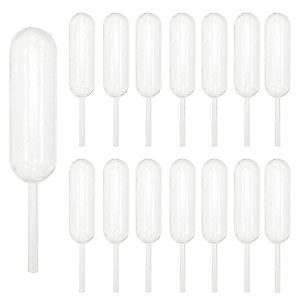 Cupcakes Pipettes, 100PCS 4ml Clear Plastic Transfer Liquid Dropper Pipettes, Suitable for Chocolate or Strawberries Cupcakes, Ice Cream, Mini Cakes, Waffles, Children's Painting, Kitchen Supplies