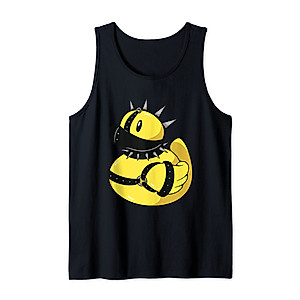 Punk goth rubber duck bath toy gothic Tank Top