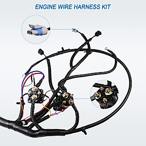 JDMSPEED New Engine Wiring Harness W/O Cali Replacement for Ford Super Duty F250 F350 1999 2000 2001 7.3L Diesel Replace F81Z12B637EA F81Z-12B637-EA