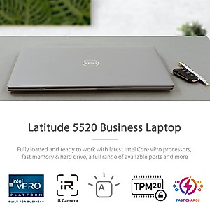 Dell Newest Latitude 5520 Business Laptop, 15.6" FHD IPS Anti-Glare Display, i5-1145G7 vPro, 32GB RAM, 512GB SSD, IR Camera, Backlit Keyboard, WiFi 6, Thunderbolt 4, Win 11 Pro