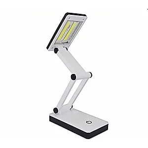 [New Version] TOMOL Super Bright COB LED Portable Desk Lamp Travel Lamp :Foldable, Touch Sensitive Control, 3 Adjustable Brightness Levels, Battery and USB Powered