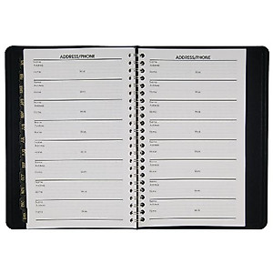 AT-A-GLANCE Recycled Weekly/Monthly Desk Appointment Book, 5 x 8 Inches, Black, 2013 (70-100G-05)