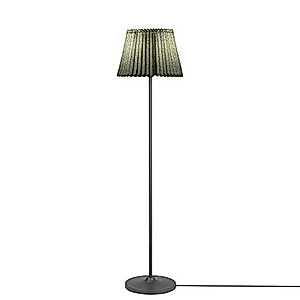 Home Luminaire Floor Lamp with Fabric Shade (Charcoal)