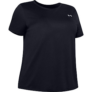 Under Armour Women's UA Tech™ Short Sleeve 2X Black