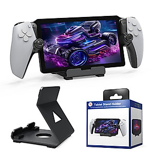 Handheld Game Console Holder Tablets Stand,Tablet Stand for Playstation Portal/for Rog Ally/for Legion Go Game Machine Tablet Stand Holder Accessories (Black)