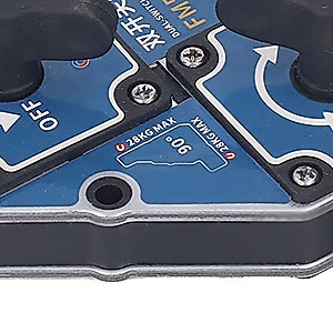 BOTEGRA Welding Magnet, 2Pcs Wide Application 28kg Maximum Pull Out Force Welder Angle Support 90 Degree Arrow Design for Metal