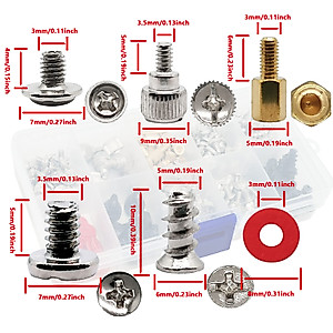 M6 Notebook Desktop Computer Screw Set Repair Assembly Screws for Motherboard Chassis Hard Drives(231pcs)