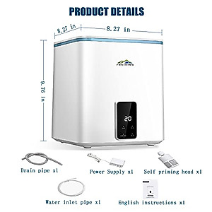 Small Washing Machine Mini Washer Fully Automatic Mini Small Portable Clothes Washing Machine Underwear Washer Electric Compact Laundry Machines Desktop Washing Machine（White）