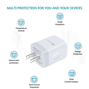 Type C Charger Fast Charging Block Cable 3FT for Samsung Galaxy S23 S22 S21 Ultra S20 A53 A13 A02S A12 A32 A20 S10,LG Stylo 6 5 K51 V60 ThinQ,Moto G Stylus/G Power/G Play,Quick Charge 3.0 Wall Charger