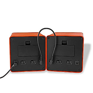 MOZSLY Watch Winder for Automatic Watches with 12 Rotation Mode Setting for Rolex Fit Man Women Automatic Watch Orange Leather