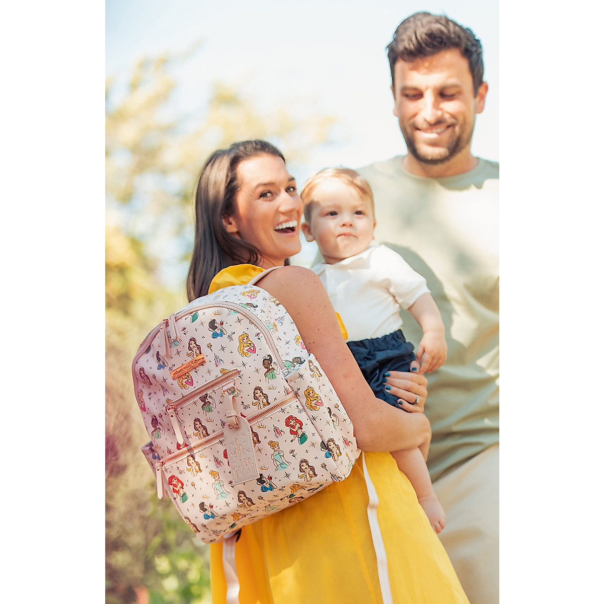 Petunia Pickle Bottom Ace Backpack | Diaper Bag | Diaper Bag Backpack for Parents | Baby Diaper Bag | Stylish and Spacious Backpack for On-the-Go Moms and Dads | Disney Princess