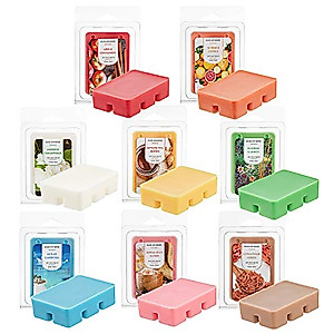 Scented Soy Wax Melts – Set of 8 Assorted 2.5oz Wax Cubes/Tarts | Home Fragrance for Candle Warmers | Bulk Value Pack