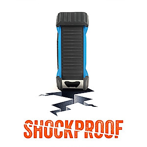 ECOXGEAR EcoEdge Plus GDI-EXEGPL402 Rugged Waterproof Floating Portable Bluetooth Speakers Wireless, 20W Smart Speaker with Bottle Opener and LED Party Lights, Indoor or Outdoor Party Speaker (Blue)