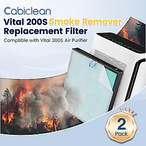 Vital 200S True HEPA Replacement Filter Compatible with LEVOIT Vital 200S Air Purifier