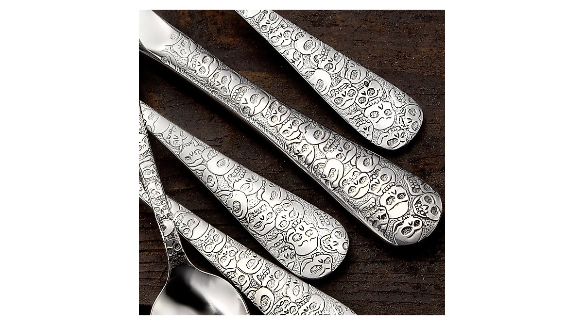 Shop Liberty Tabletop 20 Piece Skull Flatware Set Made in USA