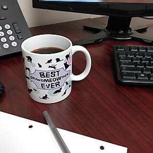 Cat Themed Gifts Best Grandmeowther Cat Cup Cat Related Gifts Cat Grandma Coffee Mug Tea Cup Multi