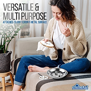 EHOMEA2Z Magnetic Bowl For Screws 3pc,Magnetic Bowls For Holding Nuts and Bolts, Small Parts,Pins,Tools,Plate,Dish,Set,Tray,Round (Set of 3)