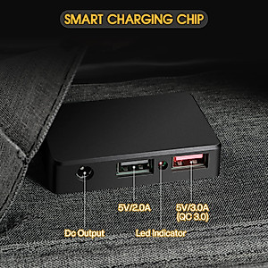 Liarba 40W Solar Panel,Professional Solar Panel Charger,Foldable Solar Panel, Portable Solar Panel with USB QC3.0/DC Port for Compatible with Power Station, Cell Phone,Outdoor Camping Van Rv Trip