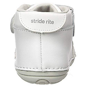 Stride Rite baby boys Soft Motion Frankie Athletic Sneaker, White, 3 Infant US