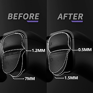 eXtremeRate Micro Switch - Strong Version Clicky Hair Trigger Kit for PS5 Controller Shoulder Buttons, Ergonomic Micro Switch Bumper Trigger Buttons Mouse Click for PS5 Controller BDM-010 & BDM-020