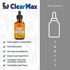 Yeast Infection Treatment for Dogs ◆ Dog Yeast Infection Treatment ◆ Dog Paw Yeast Infection Treatment ◆ Yeast Treatment for Dogs ◆ Herbal Dietary Supplement ◆ Beef Flavor ◆ 2 Oz