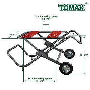 TOMAX TMMS-051 Rolling Foldable Table Saw Stand