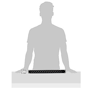 Gator Rackworks Rack Mount Universal Knockout Panel Accessory for Cable Management; 1U Size (GRW-PNLUNIKO),Black