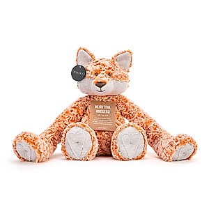 DEMDACO Heartful Hugs Fox Orange 17.5 Inch Weighted Childrens Plush Stuffed Animal