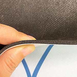 Abeigoi Round Meditation Yoga Mat Large Lotus Pilates Mat Non Slip Natural Rubber Backing Mat Suitable for Exercise, Meditation, Stretching and Yoga Workout Mat for Home Outdoor (4Ft)