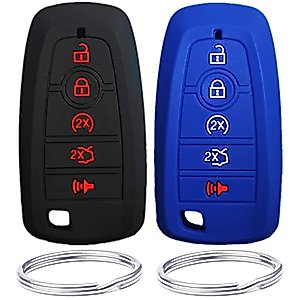 Silicone rubber smart Key Fob Cover for 2018 2019 2020 2021 Ford Bronco Mustang Fusion Raptor F250 F350 F450 F550 Edge Explorer Expedition M3N-A2C93142600