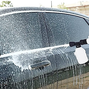 Pressure Washers Adjustable Speed for Patio and Car with 1.5Ah Fast Charge Battery Powerful Cordless Pressure Washer Kit for Cleaning Car Garden Household Watering Flower