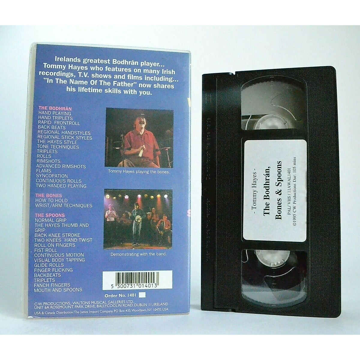 Tommy Hayes - Bodhran Bones & Spoons (VHS)