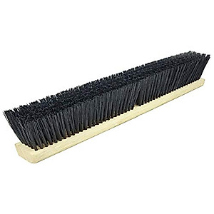 Weiler 42037 24" Block Size, Black Polypropylene Fill, Medium Sweep Floor Brush