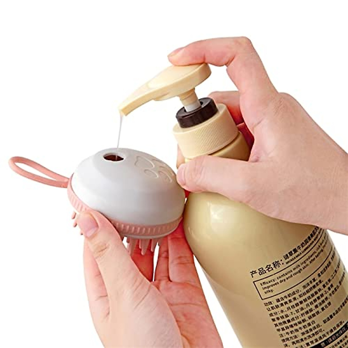 INGVY Dry Brushing Body Brush Body Scrubber with Hanging Hole & Shower Gel Hole Bath Shower Scrubber for Women (Color : Sky Blue)