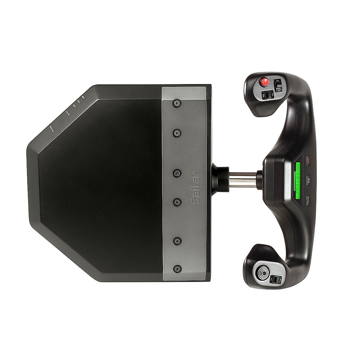 Logitech G PRO Flight Yoke System, Professional Simulation Yoke and Throttle Quadrant, 3 Modes, 75 Programmable Controls, Configurable Throttle Knobs, Steel Shaft, USB, PC - Black