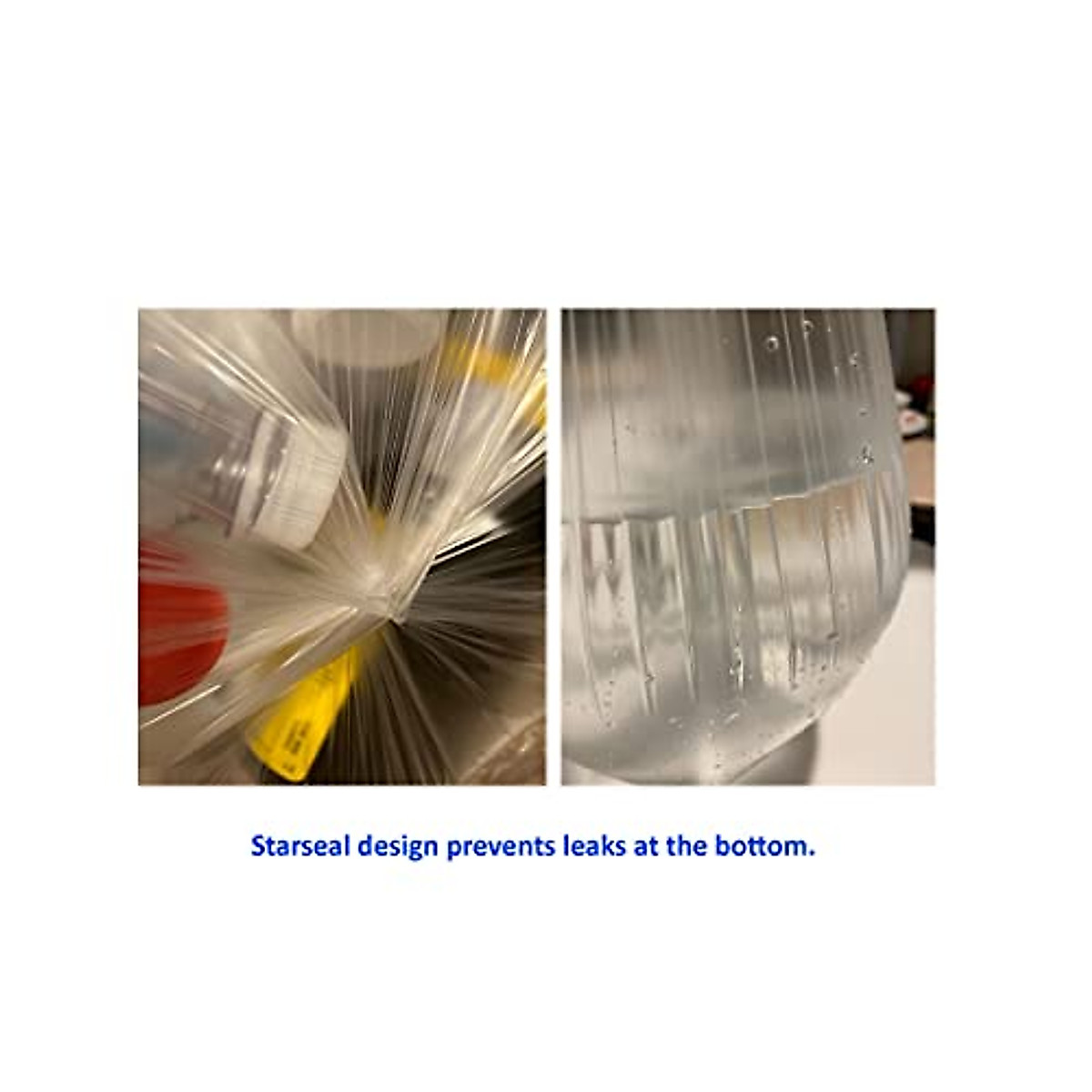 TYPLASTICS 45-48 Gallon Clear Trash Can Liners - 43" x 48" - HD Garbage Bags - Case of 200