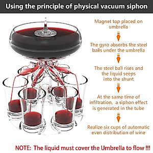 Shot Glass Dispenser,Shot Dispenser with 6 Shot Glasses,Liquor Dispenser for Home Bar, Party Supplies,Halloween Shots Drink Dispenser for Parties,Fancy Alcohol Dispenser