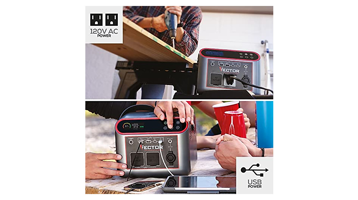 VECTOR VECLIPS6 733W Power Station - Charge 9 Devices
