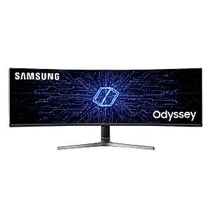 SAMSUNG Odyssey CRG9 49-Inch, QLED Curved Gaming Monitor (C49RG92SSN), Black (Renewed)