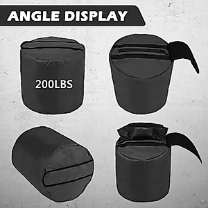 NAIZEA Training Sandbag, Heavy Duty Workout Sandbags Fitness Weights Sandbags for Training, Fitness, Lifting, Cross-Training Workouts, Exercise and Military Conditioning (Black, 150LB)