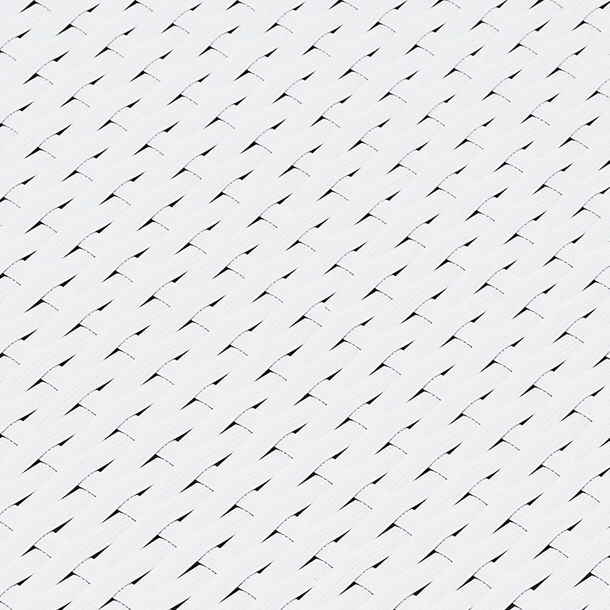 Crosley Furniture Palm Harbor All Weather Rattan Wicker Round Outdoor Side Table for Patio, Deck, Porch, White