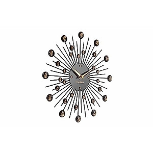 Karlsson Sunburst Wall Clock - Black & Gold