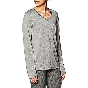 Hanes womens O9309 athletic shirts, Granite Heather, Large US