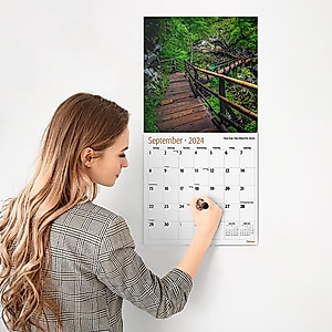 RED EMBER Untamed & Beautiful Pathways 2024 Wall Calendar 12 Month | 12" x 24" Open | Thick & Sturdy Paper | Giftable | Calendar 2024