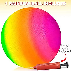 ArtCreativity Rainbow Playground Ball - Durable Fun for Kids