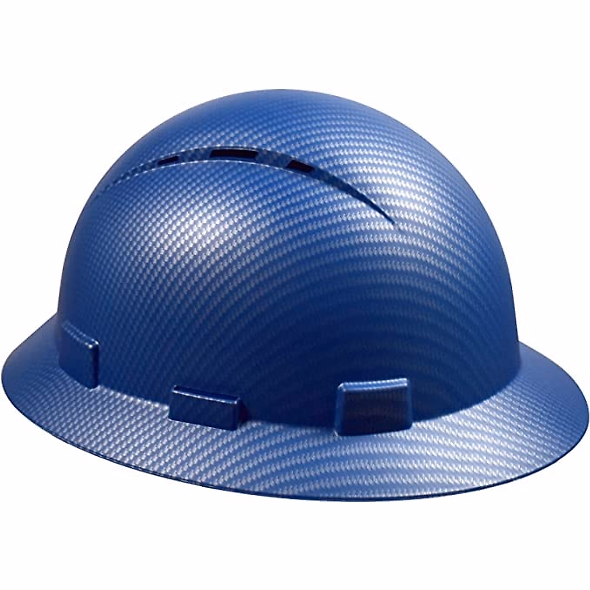 HDPE Hydro Dipped Full Brim Hard Hat with Fas-trac Suspension (Mate Blue) (Matte Blue)